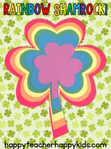 Rainbow Shamrock Craft Freebie - Happy Teacher, Happy Kids
