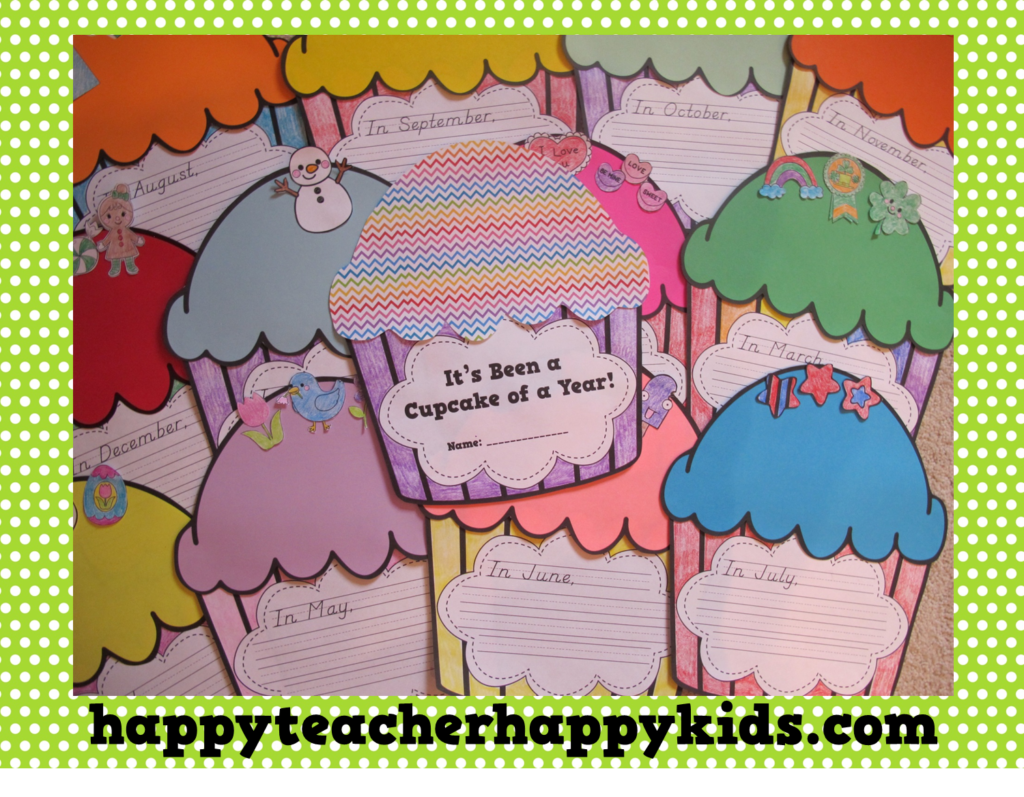 Cupcake Memory Book Group Photo - Happy Teacher, Happy Kids