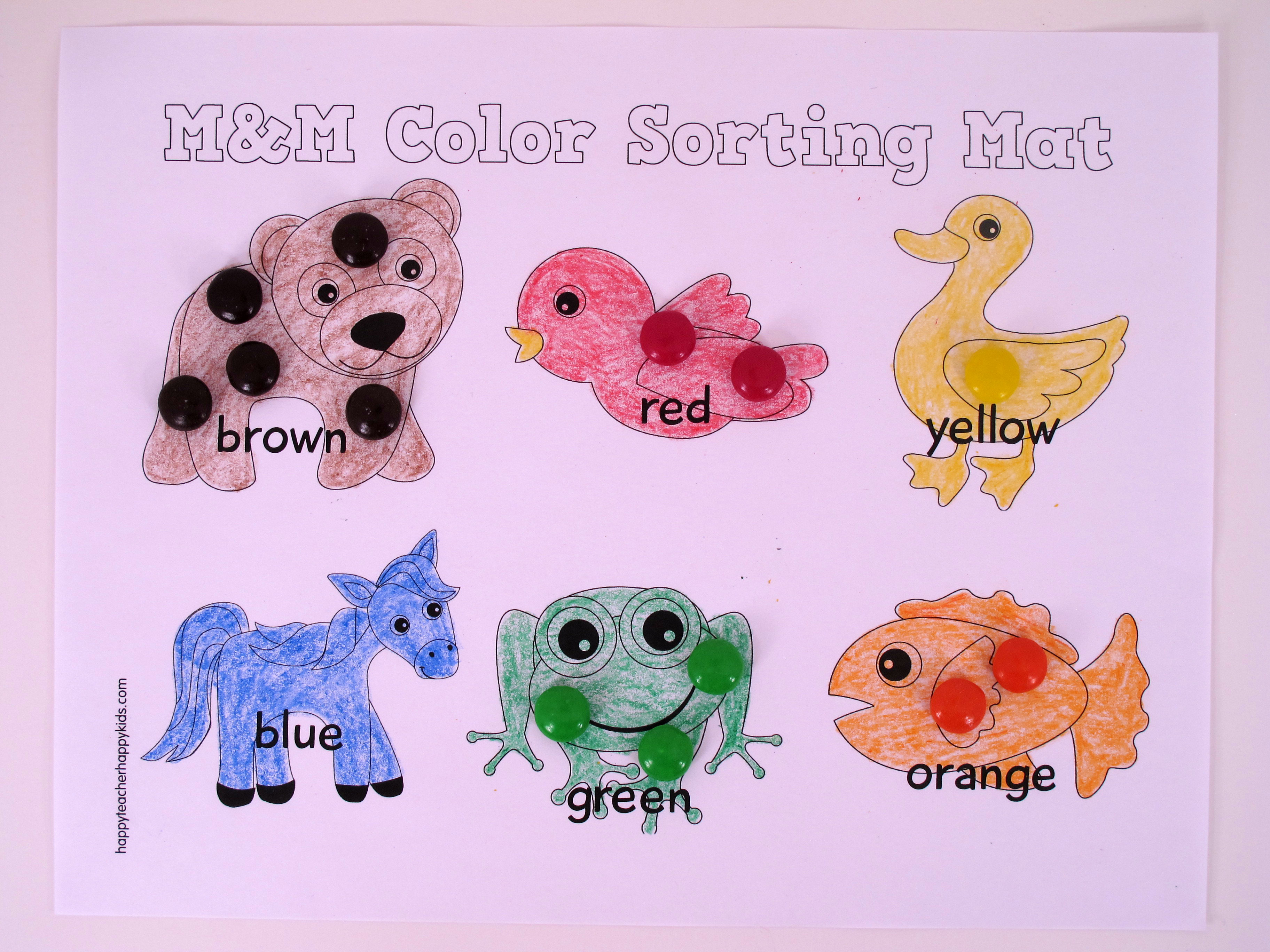 M&M Sorting Mat - Happy Teacher, Happy Kids