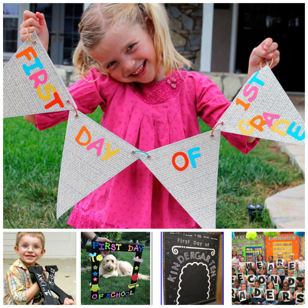 First Day of School Photo Ideas Collage - Happy Teacher, Happy Kids
