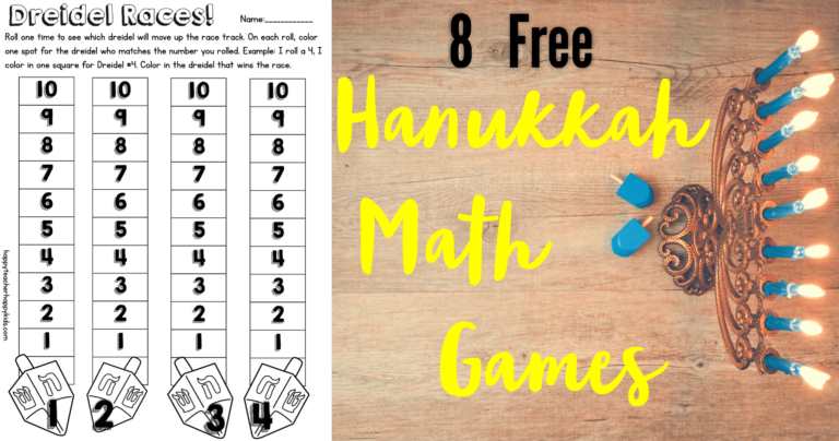 Free Hanukkah Resources for Kindergarten & First Grade - Happy Teacher ...