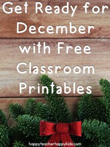 Getting Ready for December! - Happy Teacher, Happy Kids