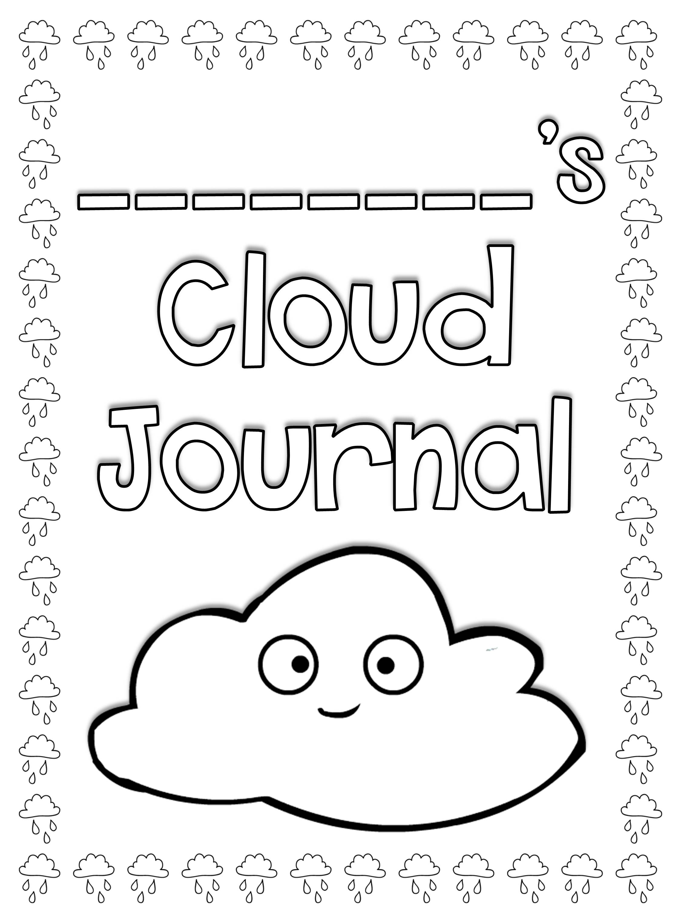 Cloud Journal Cover - Happy Teacher, Happy Kids